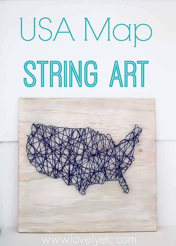 USA Map String Art - Domestically Designed