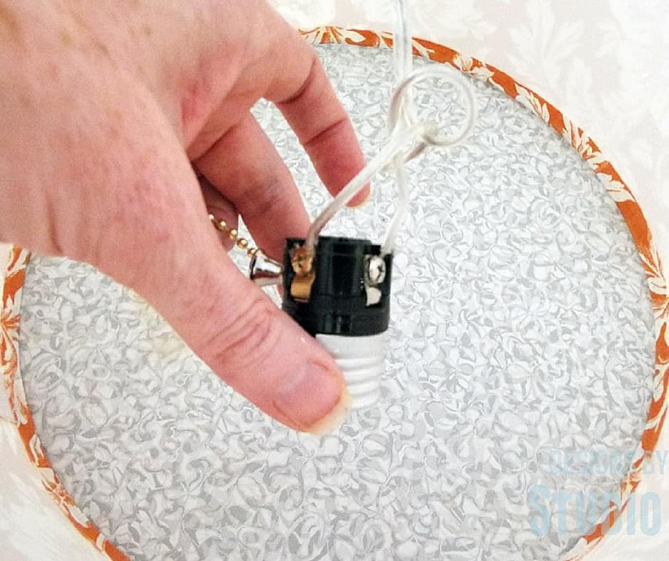 DIY Hanging Light & Lamp Shade - Domestically Designed