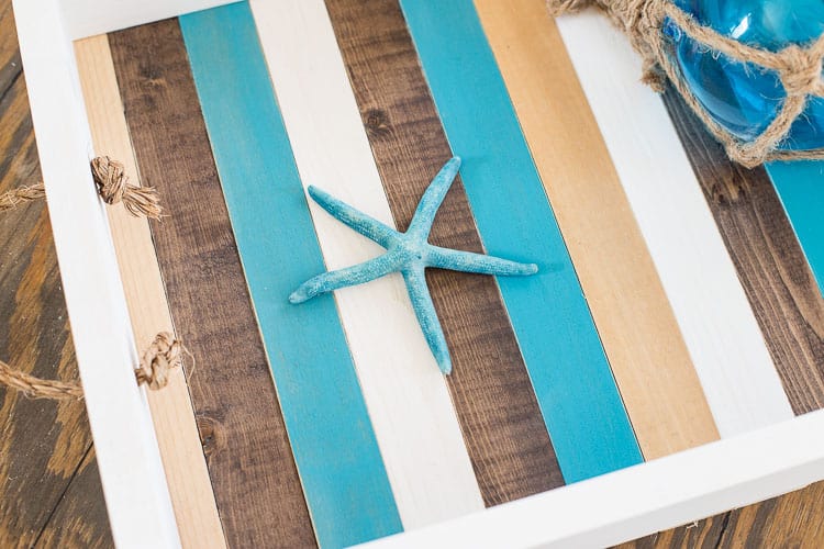 DIY Coastal Tray - Domestically Designed