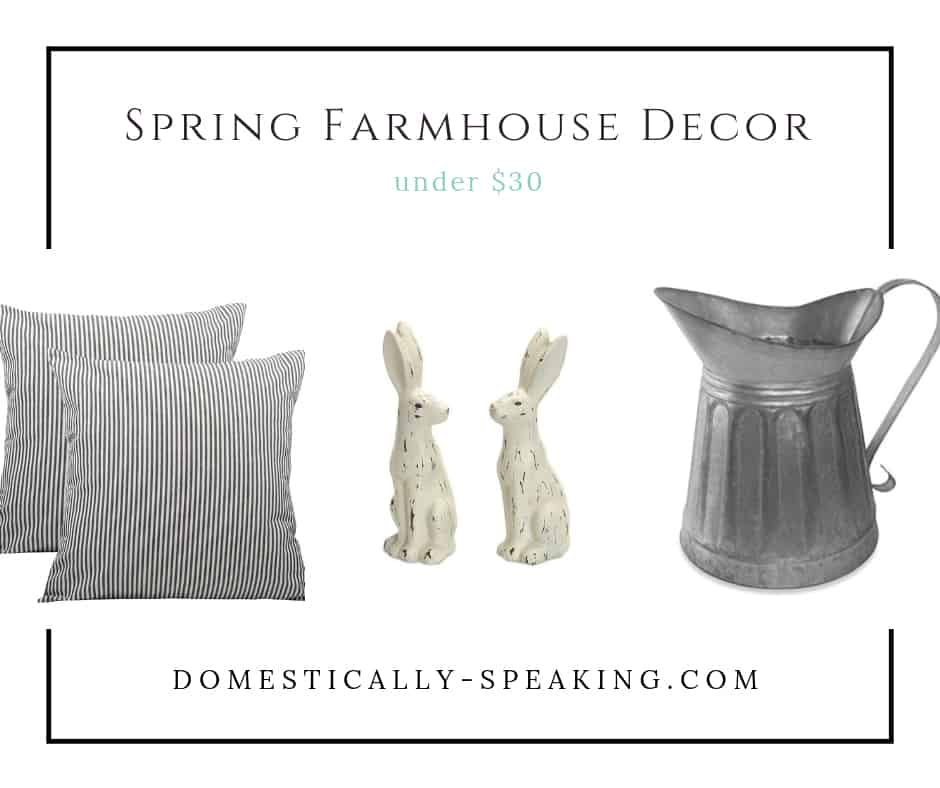 Spring Farmhouse Decor - Domestically Designed