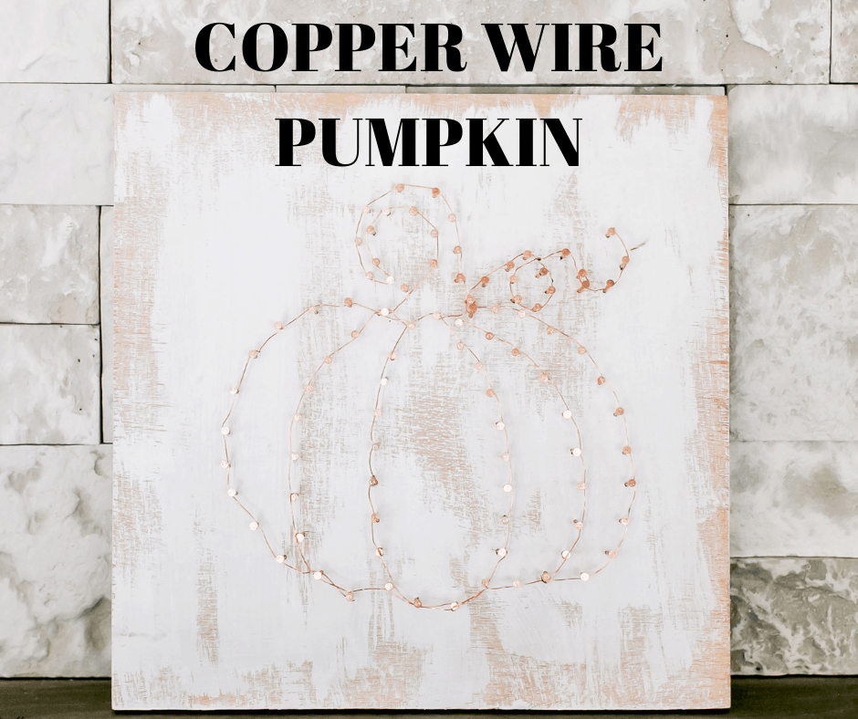 Copper Wire Pumpkin String Art - Domestically Designed