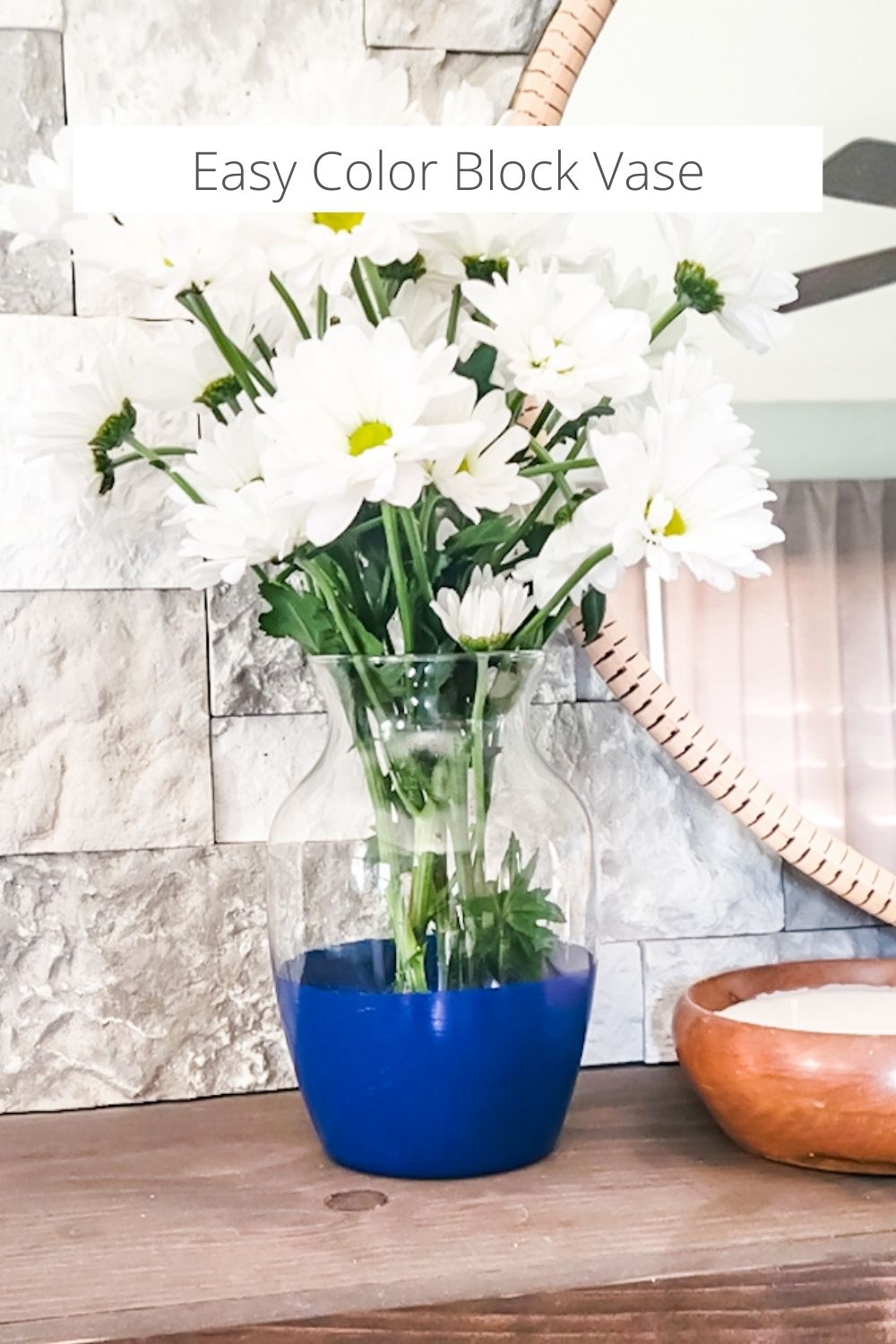 DIY Color Block Vase - Domestically Designed
