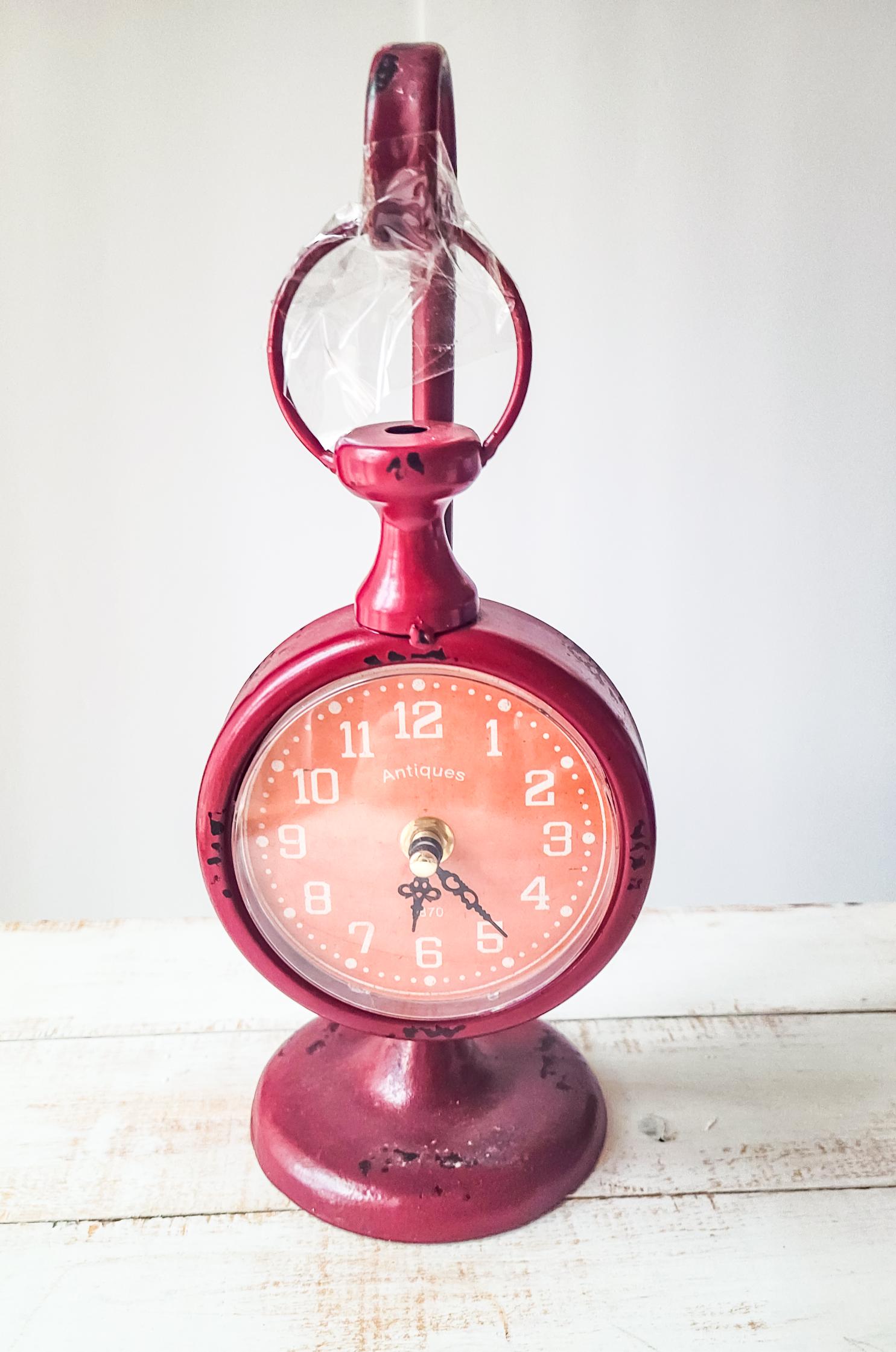 Desktop Hanging Clock Makeover - Domestically Designed