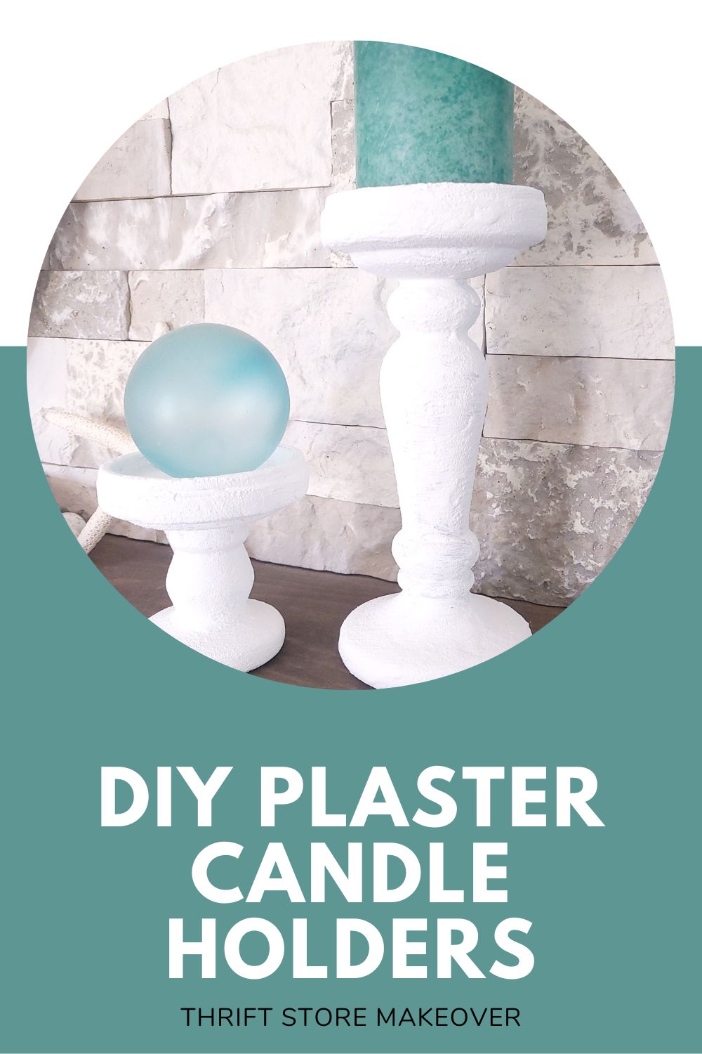 DIY Plaster Candle Holders - Domestically Designed