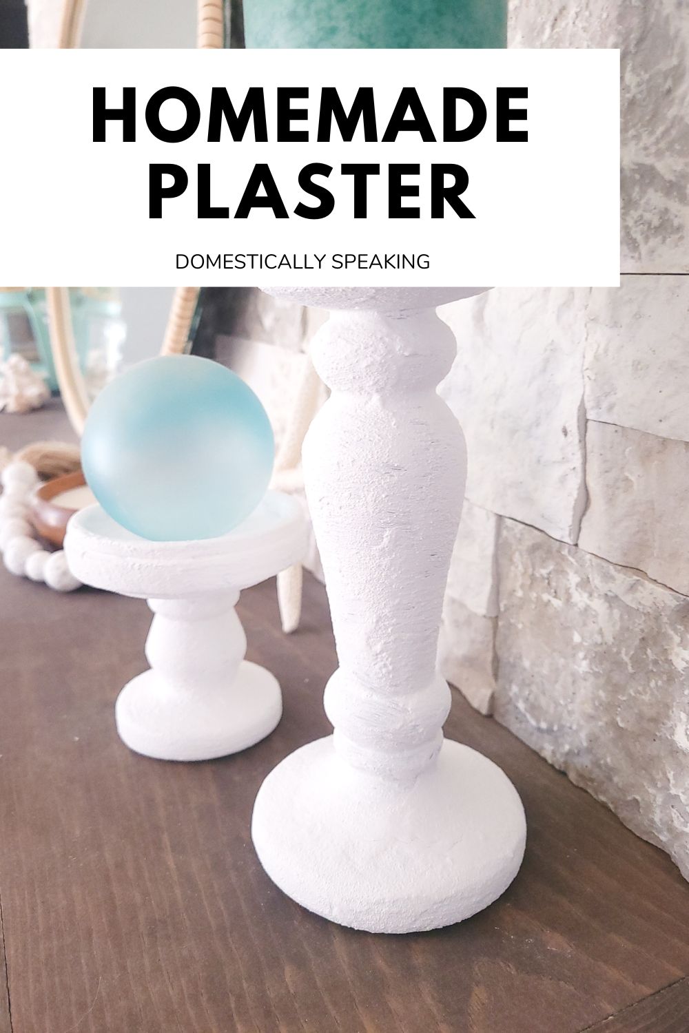 DIY Plaster Candle Holders - Domestically Designed