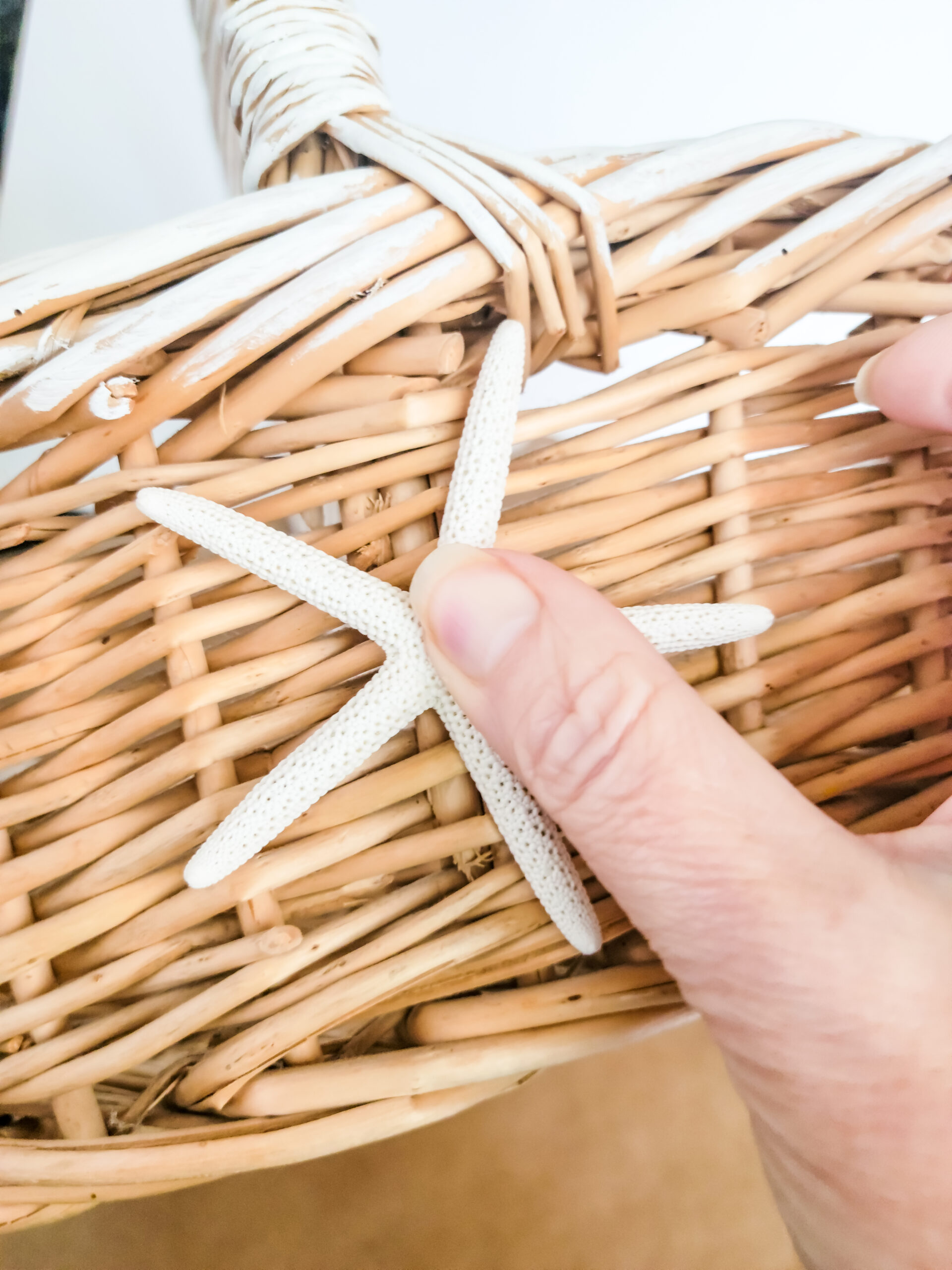 DIY Coastal Starfish Basket - Domestically Designed