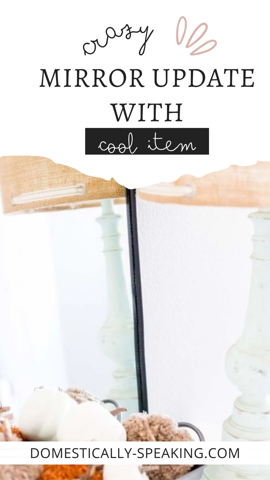 DIY Easy Modern Mirror Edge - Domestically Designed