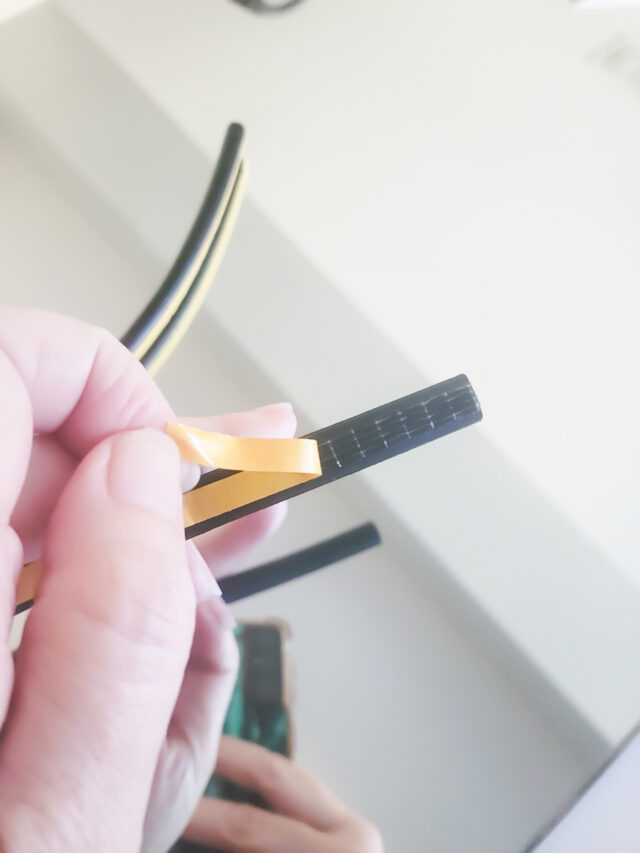 DIY Easy Modern Mirror Edge - Domestically Designed