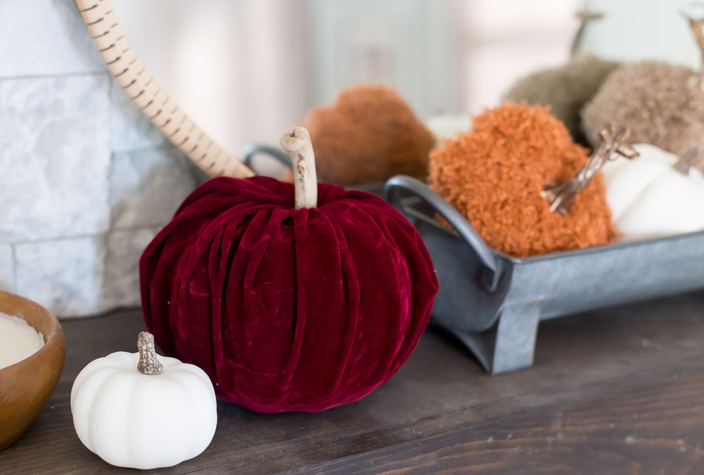 DIY Velvet Pumpkins - Domestically Designed