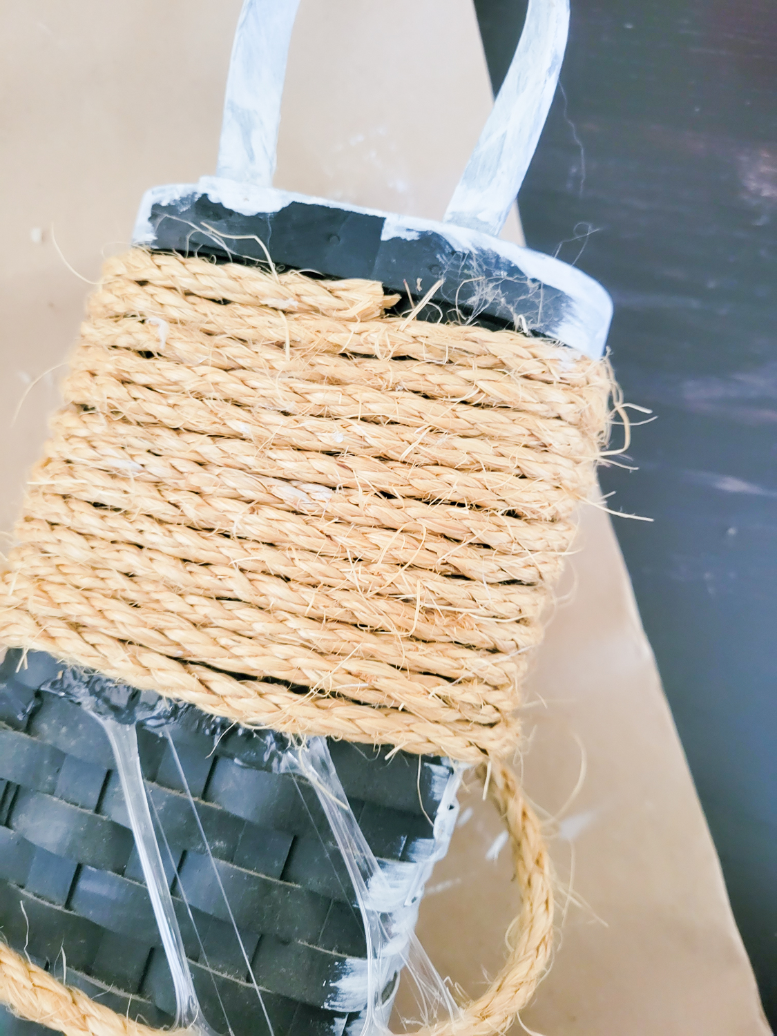 Coastal Rope Wrapped Hanging Basket - Domestically Designed